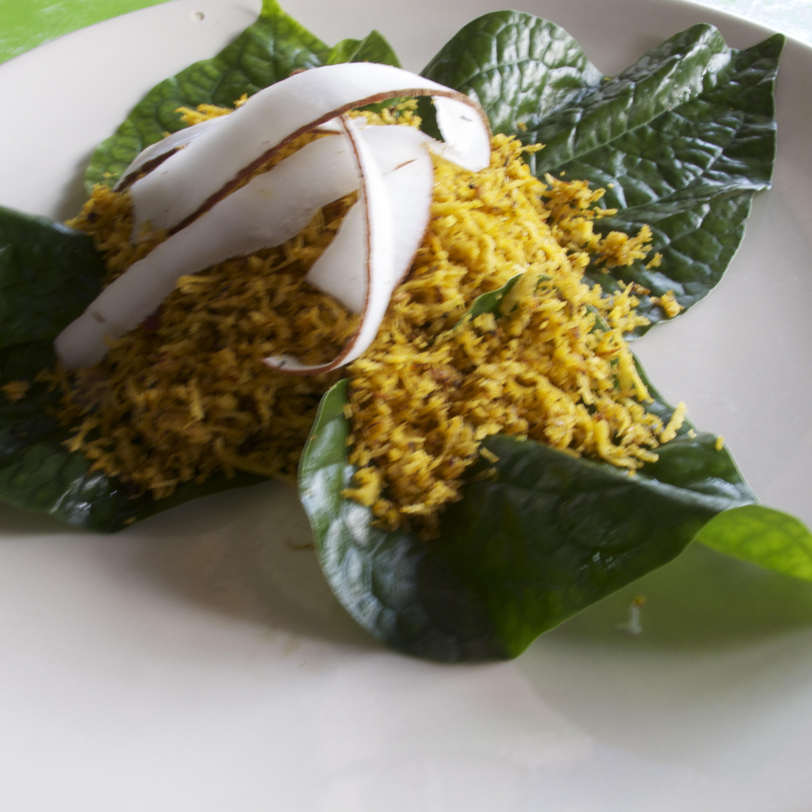 ~Stir-fried Fresh Grated Coconut with Phuket Curry Paste Recipe ...