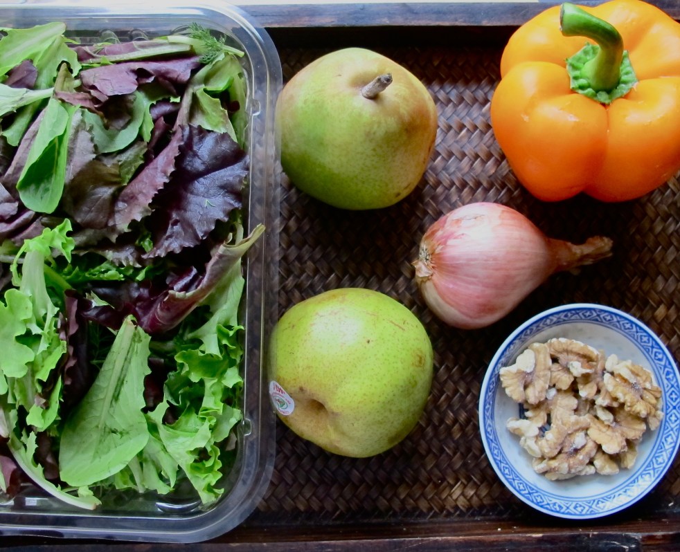~Pear Salad with Calamansi Salad Dressing and Palm Sugar Candied ...
