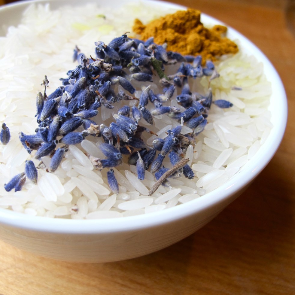 ~Lavender-Turmeric Scented Jasmine Rice Recipe for 30 people~ | Pranee ...