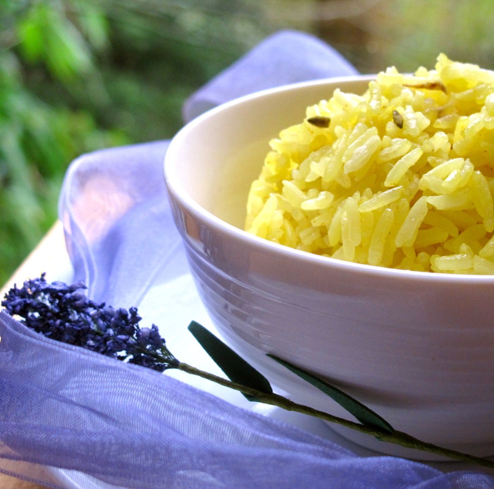 ~Lavender-Turmeric Scented Jasmine Rice Recipe for 30 people~ | Pranee ...